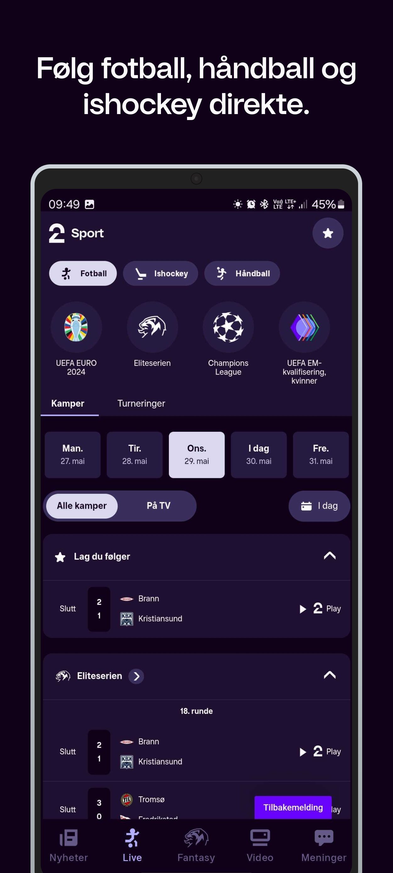 TV 2 Sport APK للاندرويد تنزيل