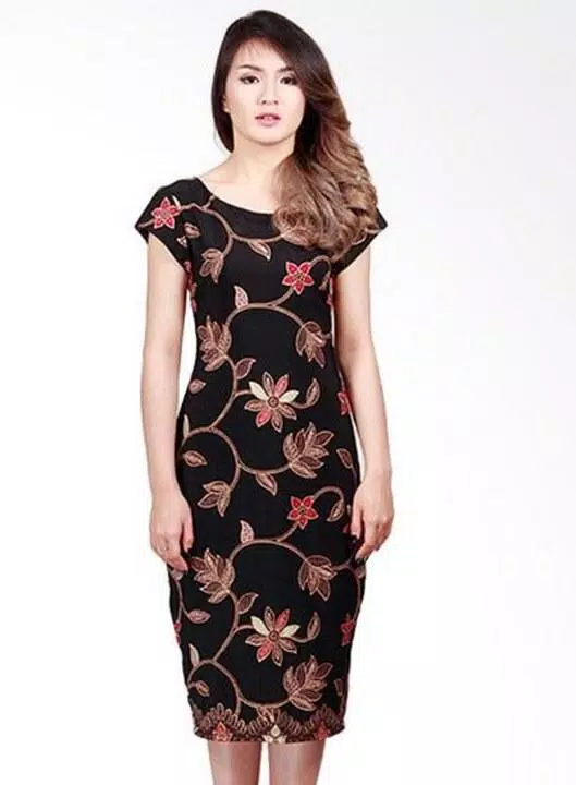 Model Dress Batik Pendek