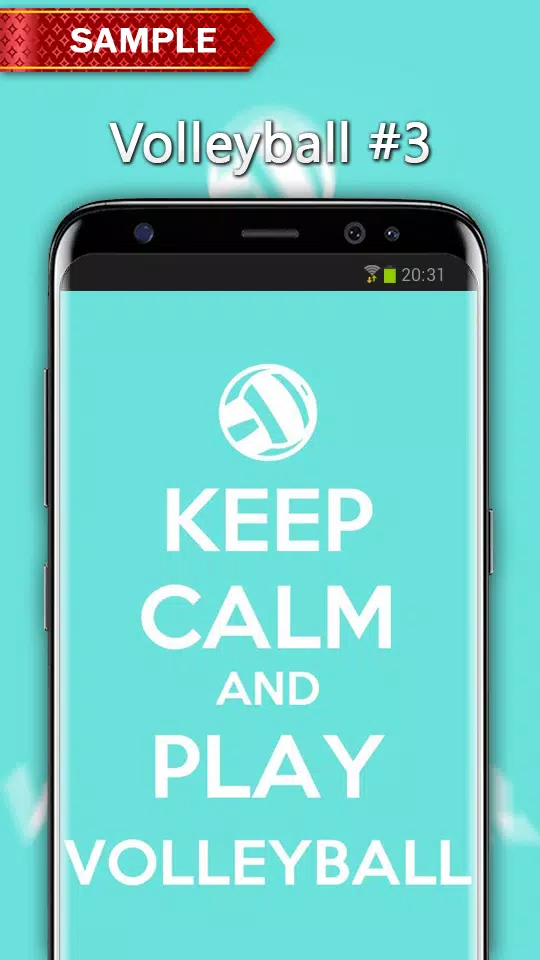 Keep Calm And Play Volleyball Wallpaper