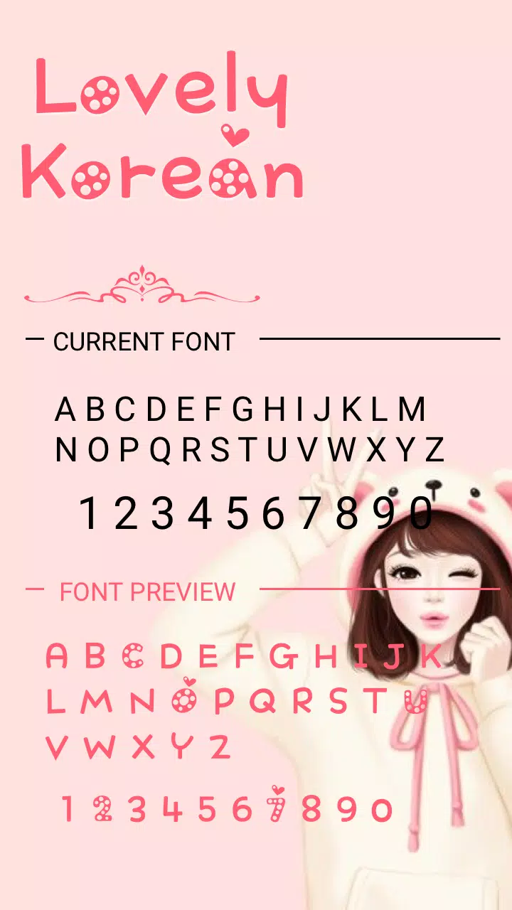 Cute Korean Font