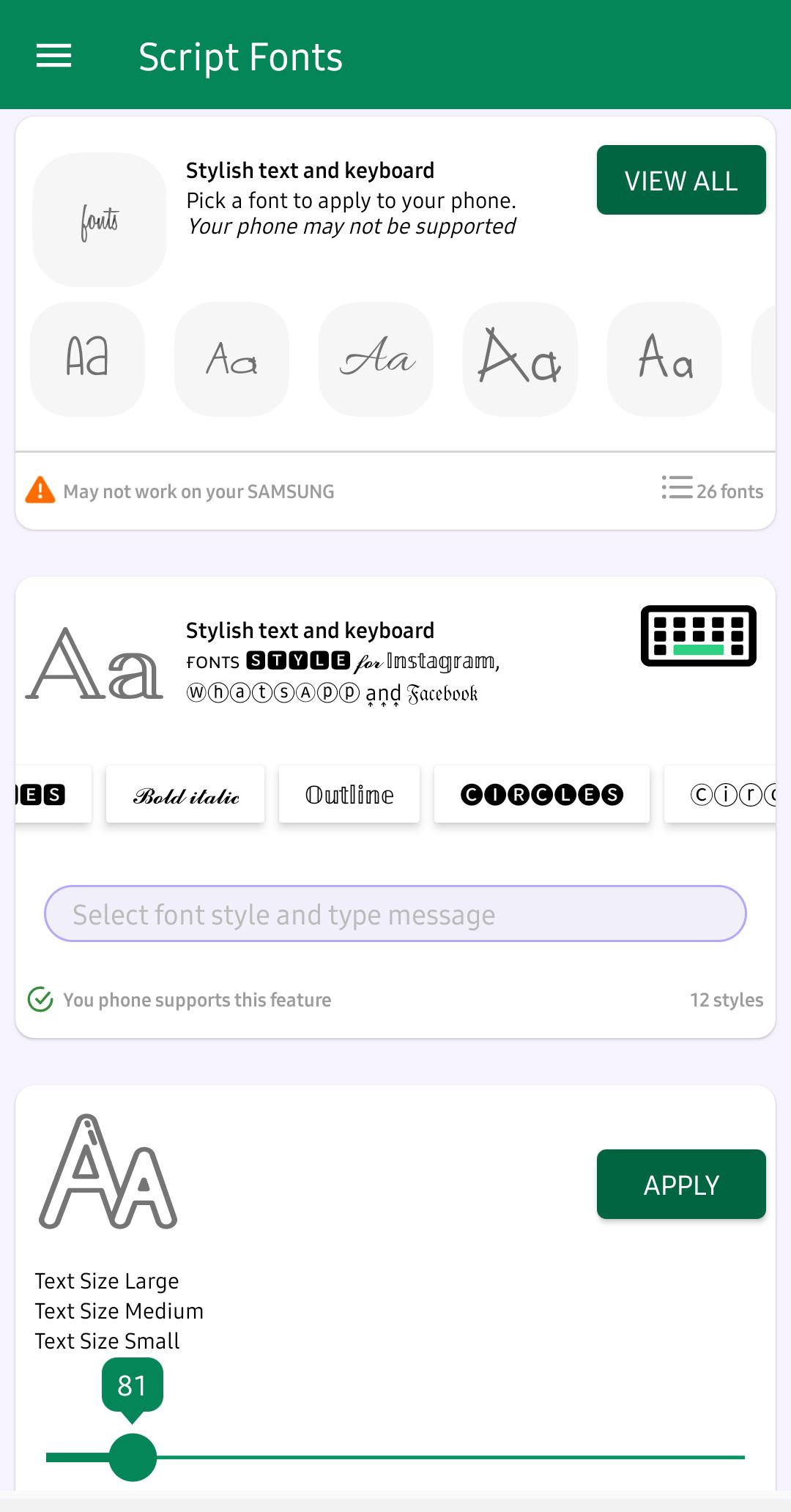 Script Fonts Apk Für Android Herunterladen