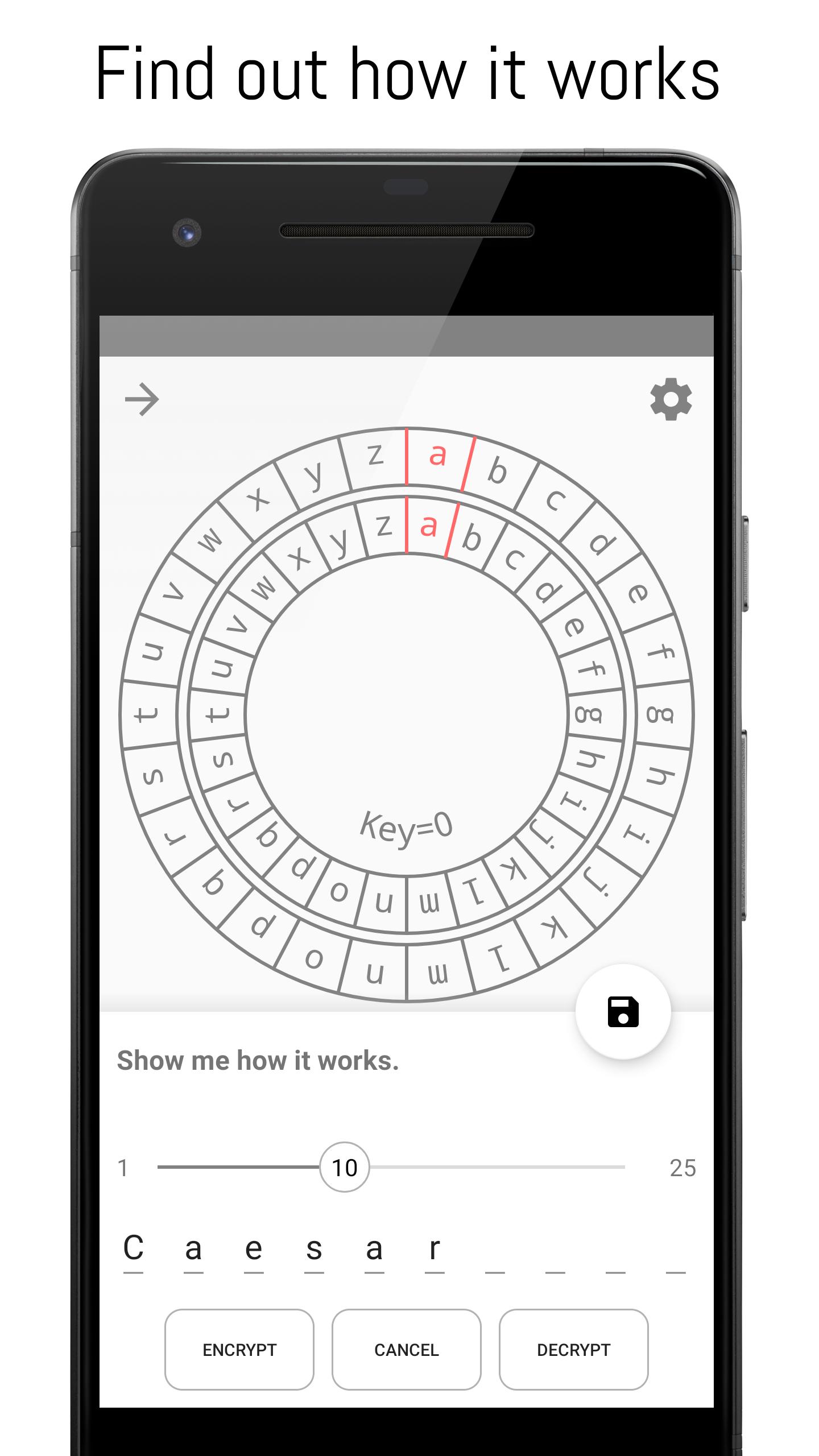 Caesar cipher for Android - APK Download Caesar cipher for Android - APK Download