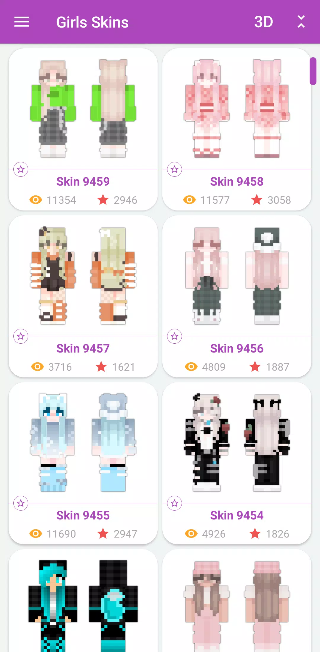 Minecraft Girl Skins Names