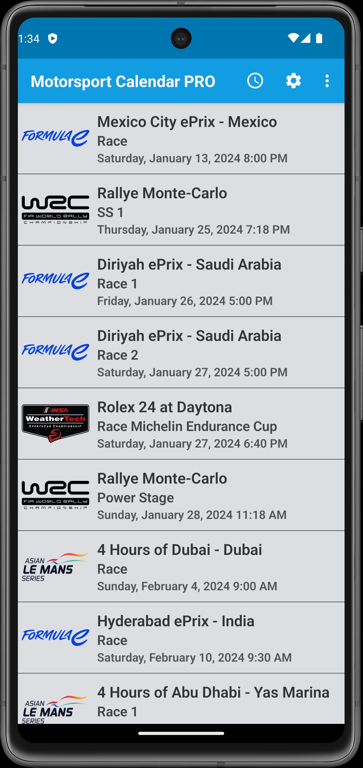 Motorsport Calendar PRO Latest Version 2025.11c for Android