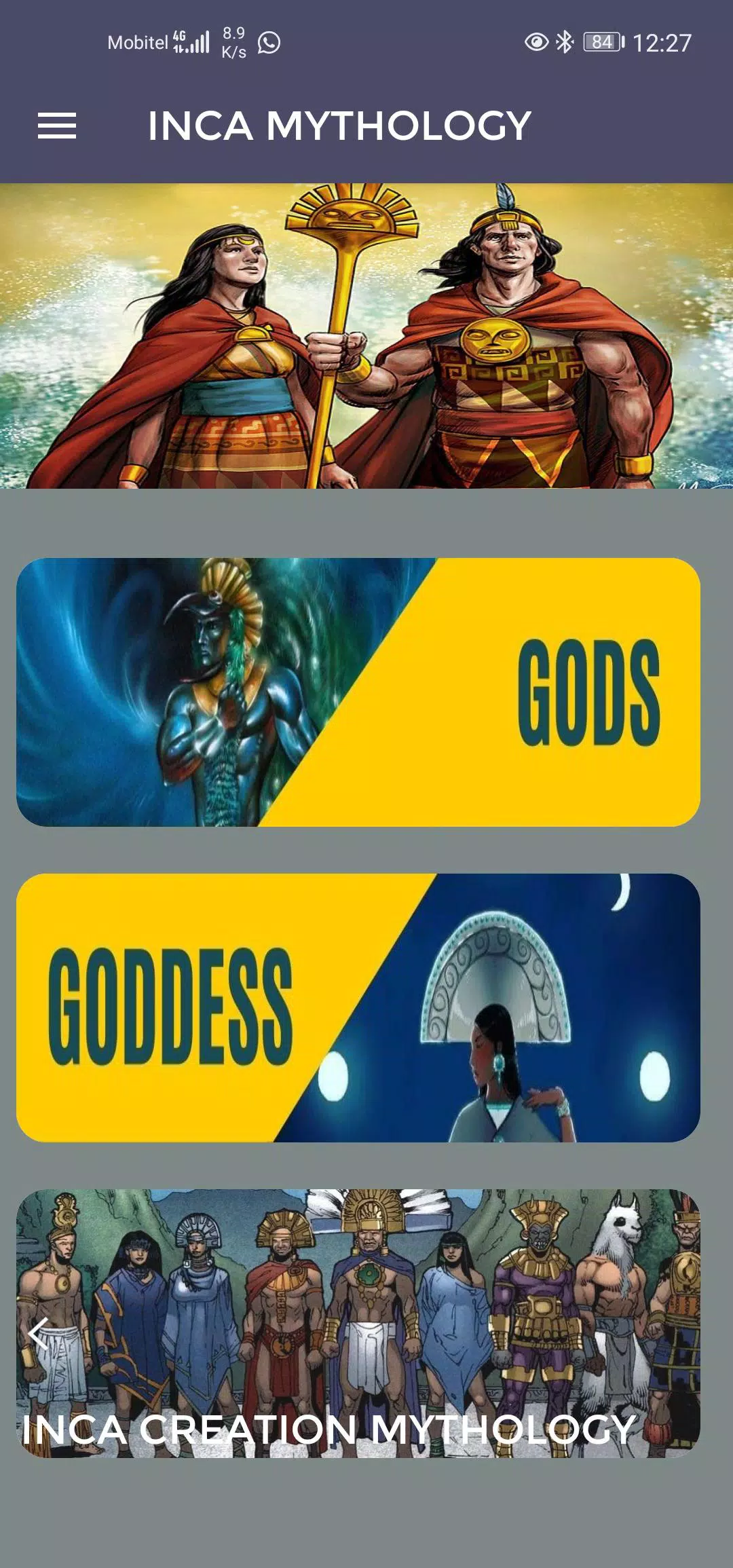 Inca Goddesses And Gods