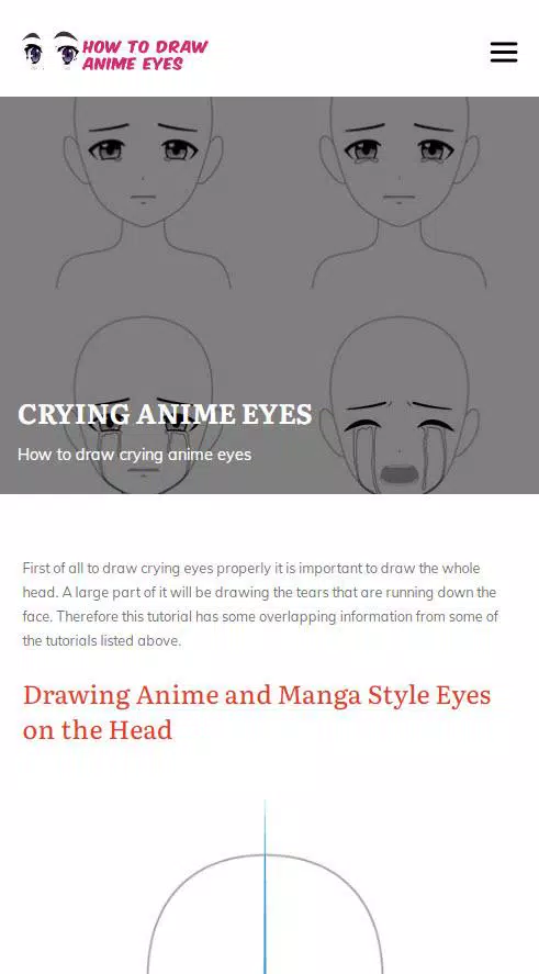 How To Draw Anime Eyes Crying