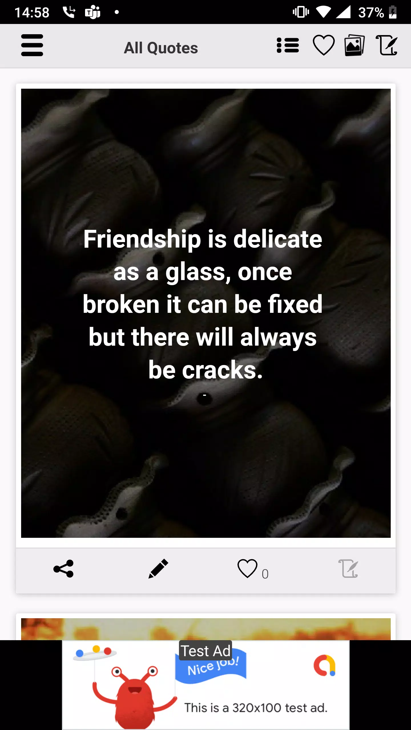Sad Friendship Quotes Image