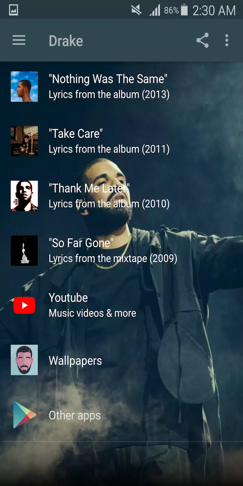 Drake Take Care Lyrics