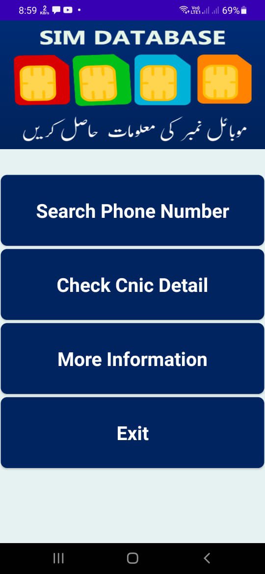 Sim Owner Details Pakistan APK للاندرويد تنزيل