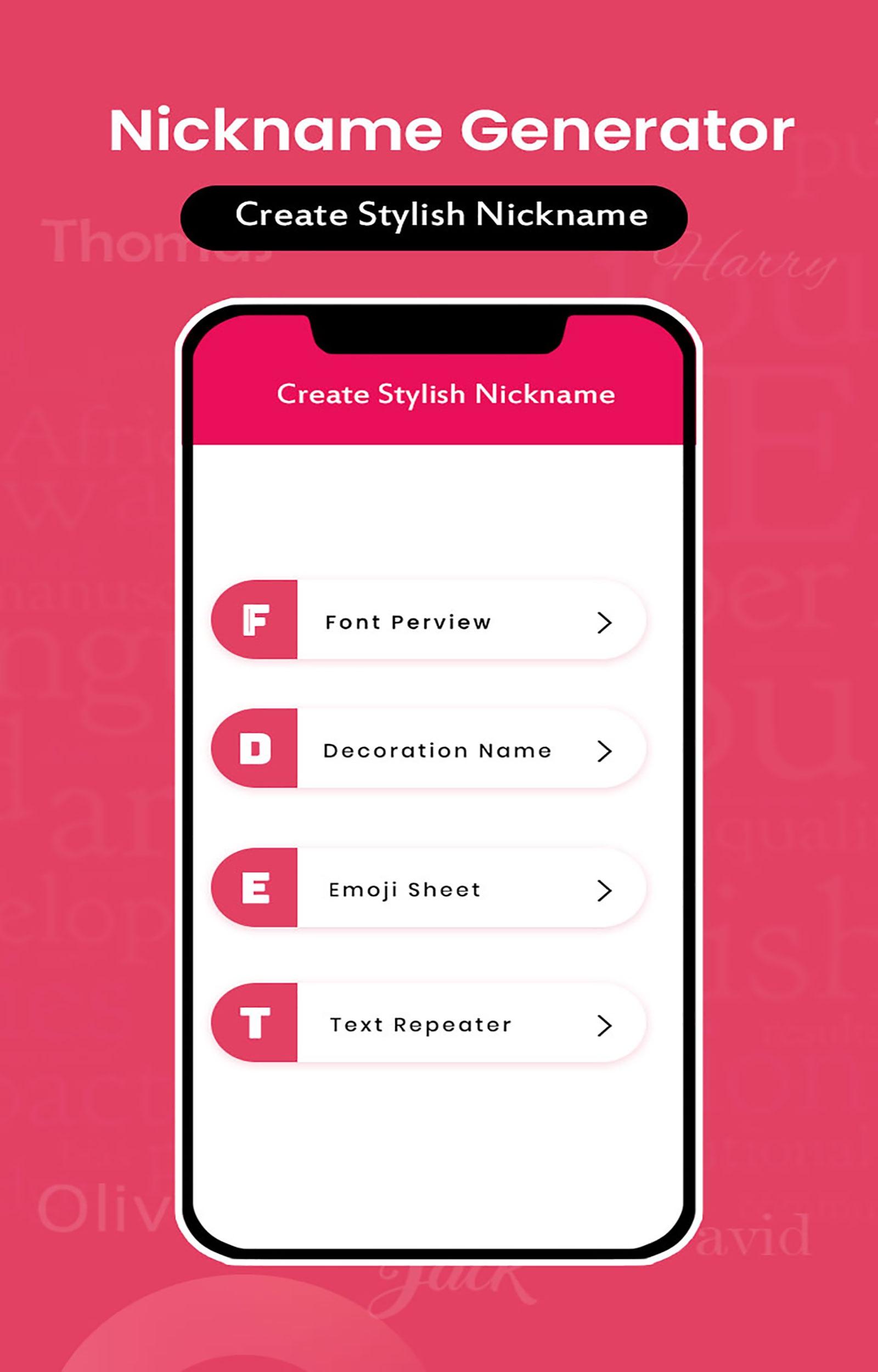 Nickname Generator Name Finder APK للاندرويد تنزيل Nickname Generator Name Finder APK للاندرويد تنزيل