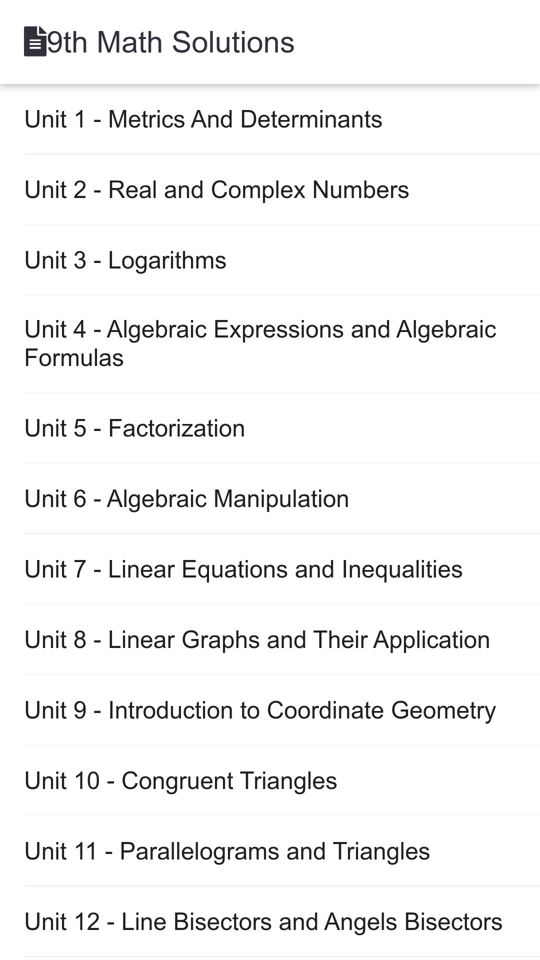 Download 9th Class Math Key book APK for Android - APKPure