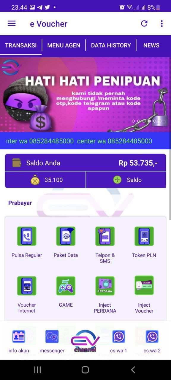 e Voucher Pulsa dan Paket DATA APK للاندرويد تنزيل