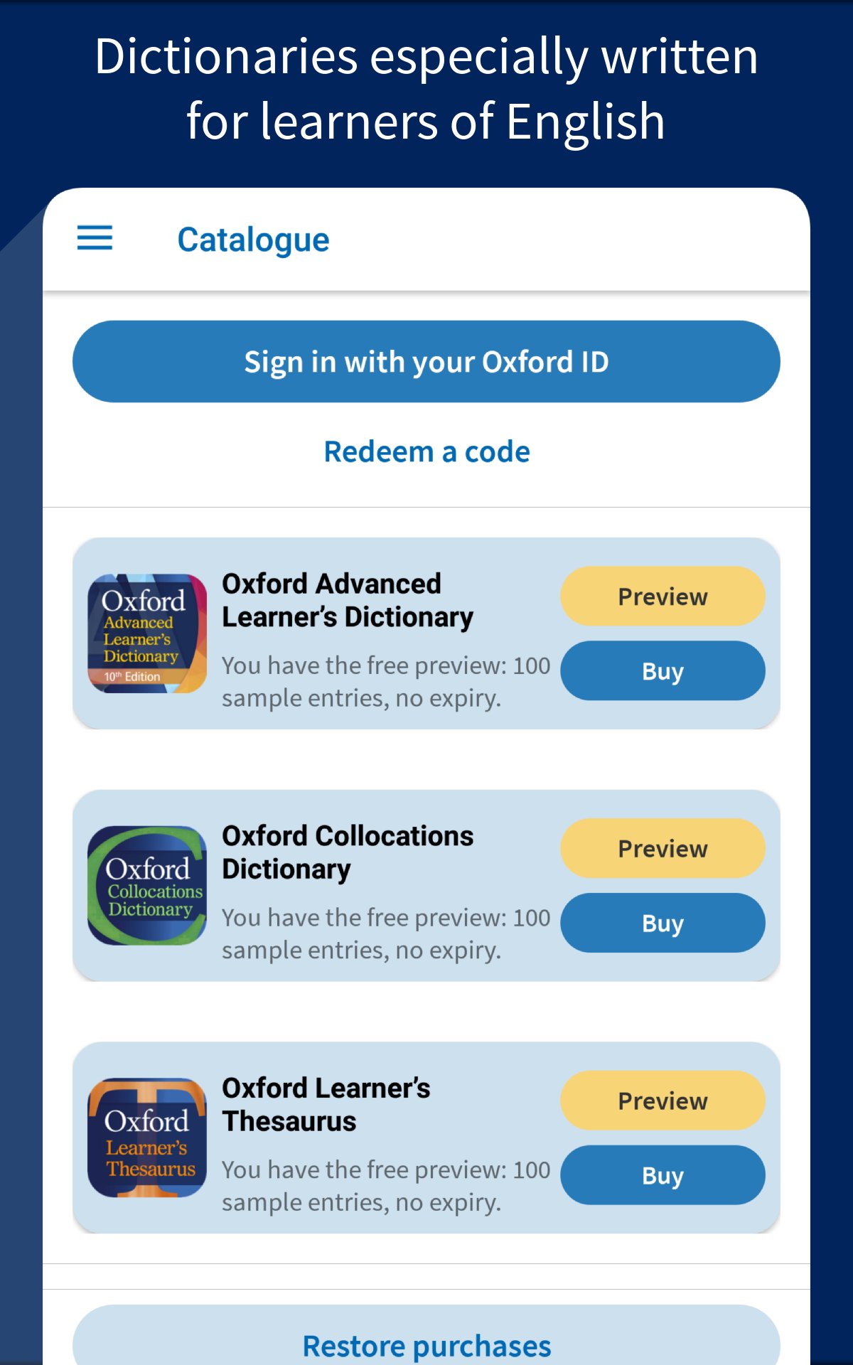 Oxford Advanced Learner's Dictionary MOD APK 1.0.5970 (Unlocked) for ...