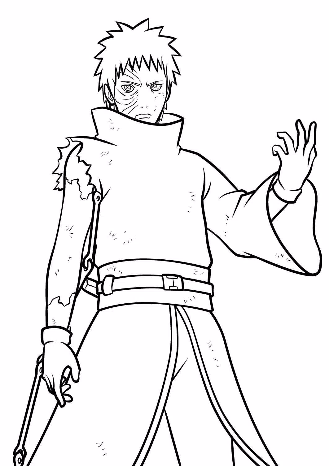 How To Draw Obito Uchiha Step By Step