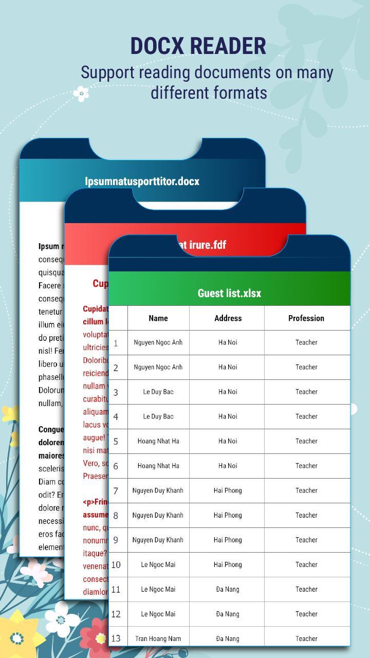 Android İndirme için Word Reader: Docx Viewer & Docx, Excel, PDF Reader APK Android İndirme için Word Reader: Docx Viewer & Docx, Excel, PDF Reader APK