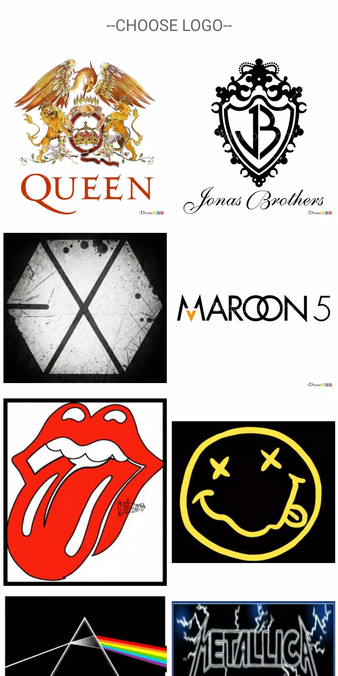 Easy Band Logos To Draw