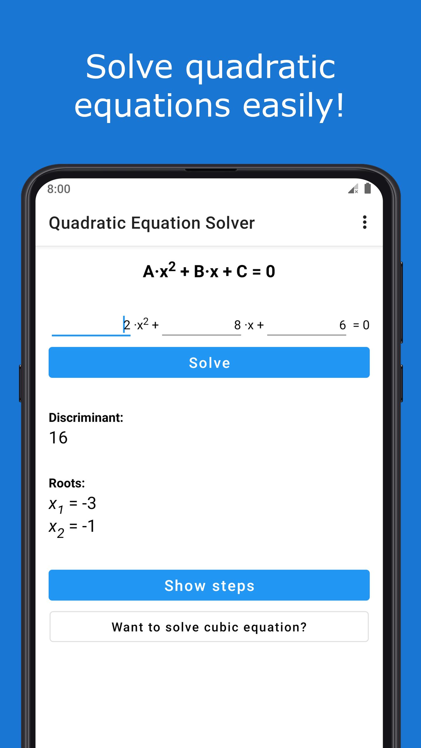 Quadratic Equation Solver APK for Android Download Quadratic Equation Solver APK for Android Download