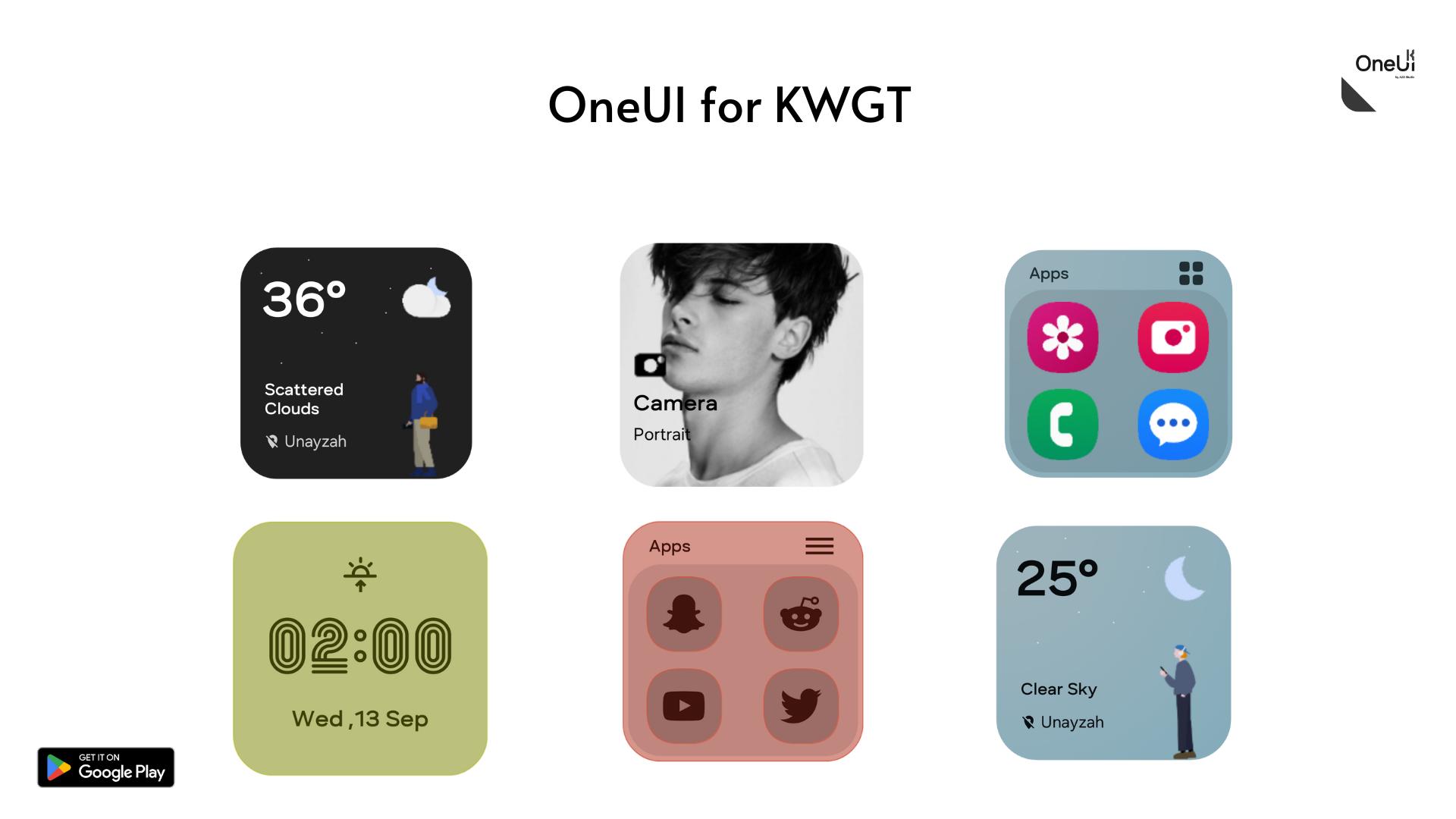 OneUI for KWGT Latest Version 1.1 for Android OneUI for KWGT Latest Version 1.1 for Android