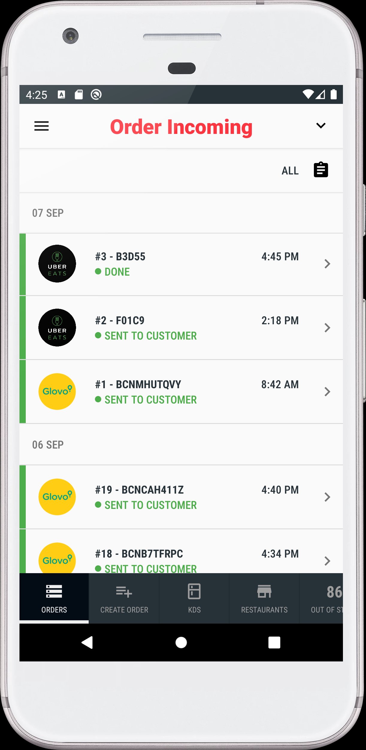 Order Incoming APK für Android herunterladen