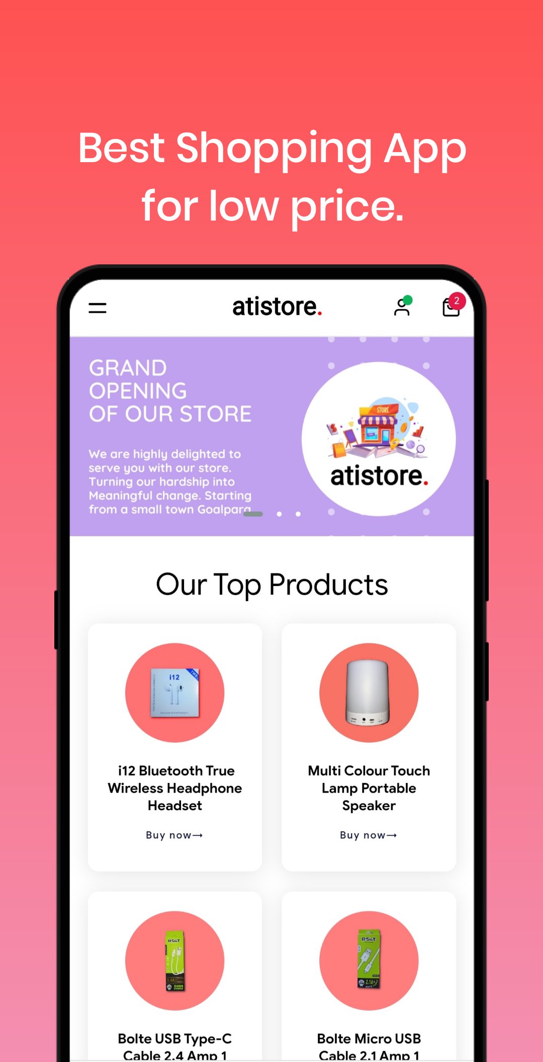 Скачать Ati Store: Online Shopping App APK для Android