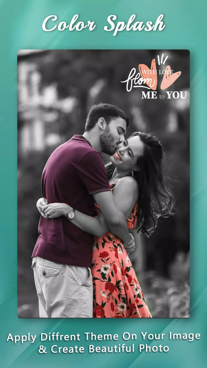 Black And White Photography With Color Splash Love