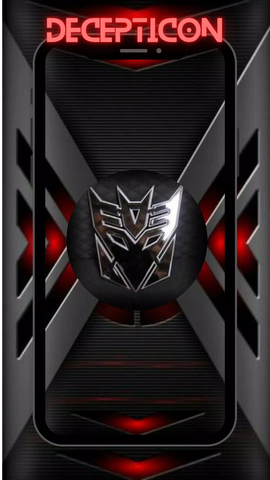 Red Decepticon Logo Wallpaper