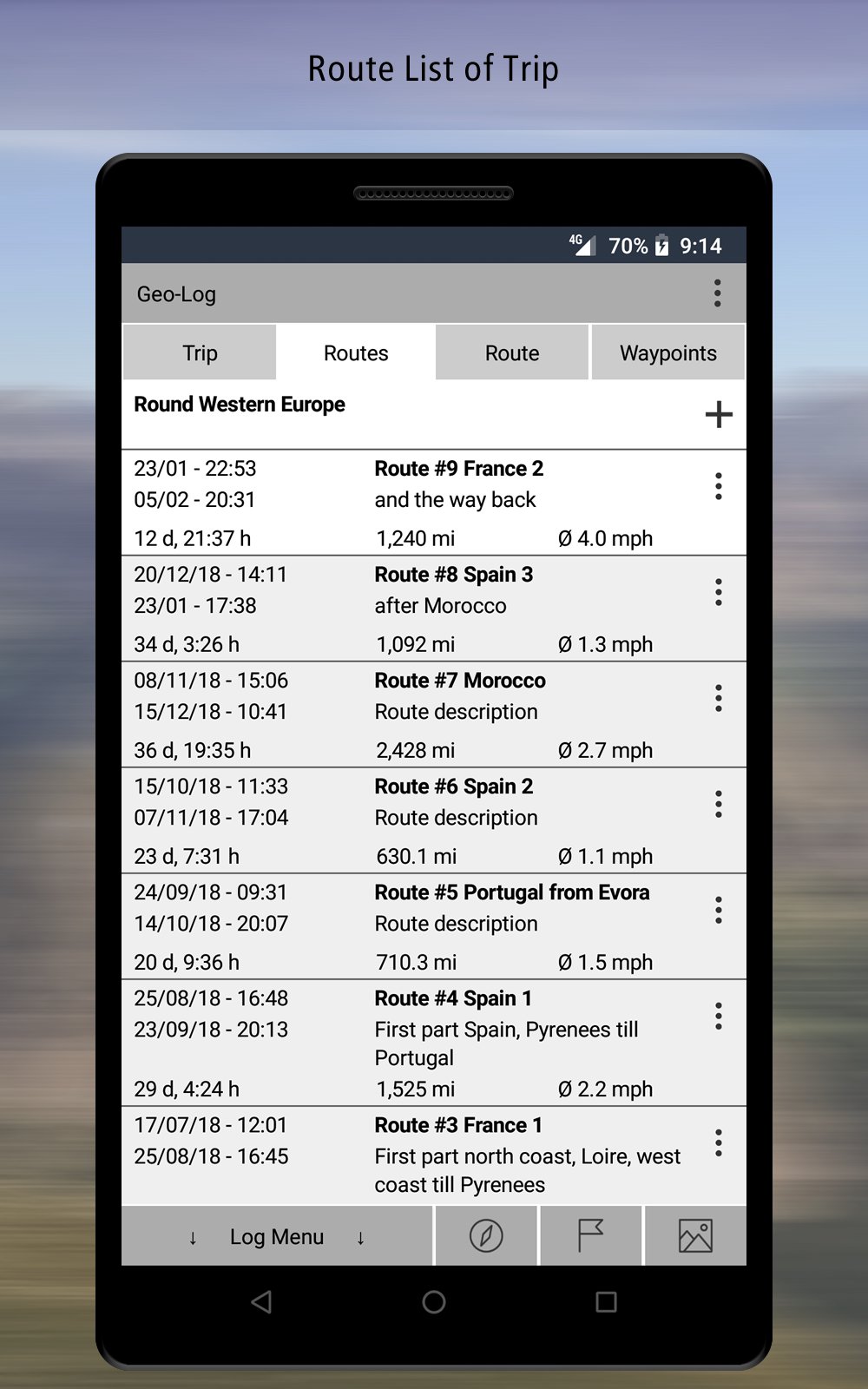 Geo-Log - GPS Note Book Latest Version 8.6.0 for Android