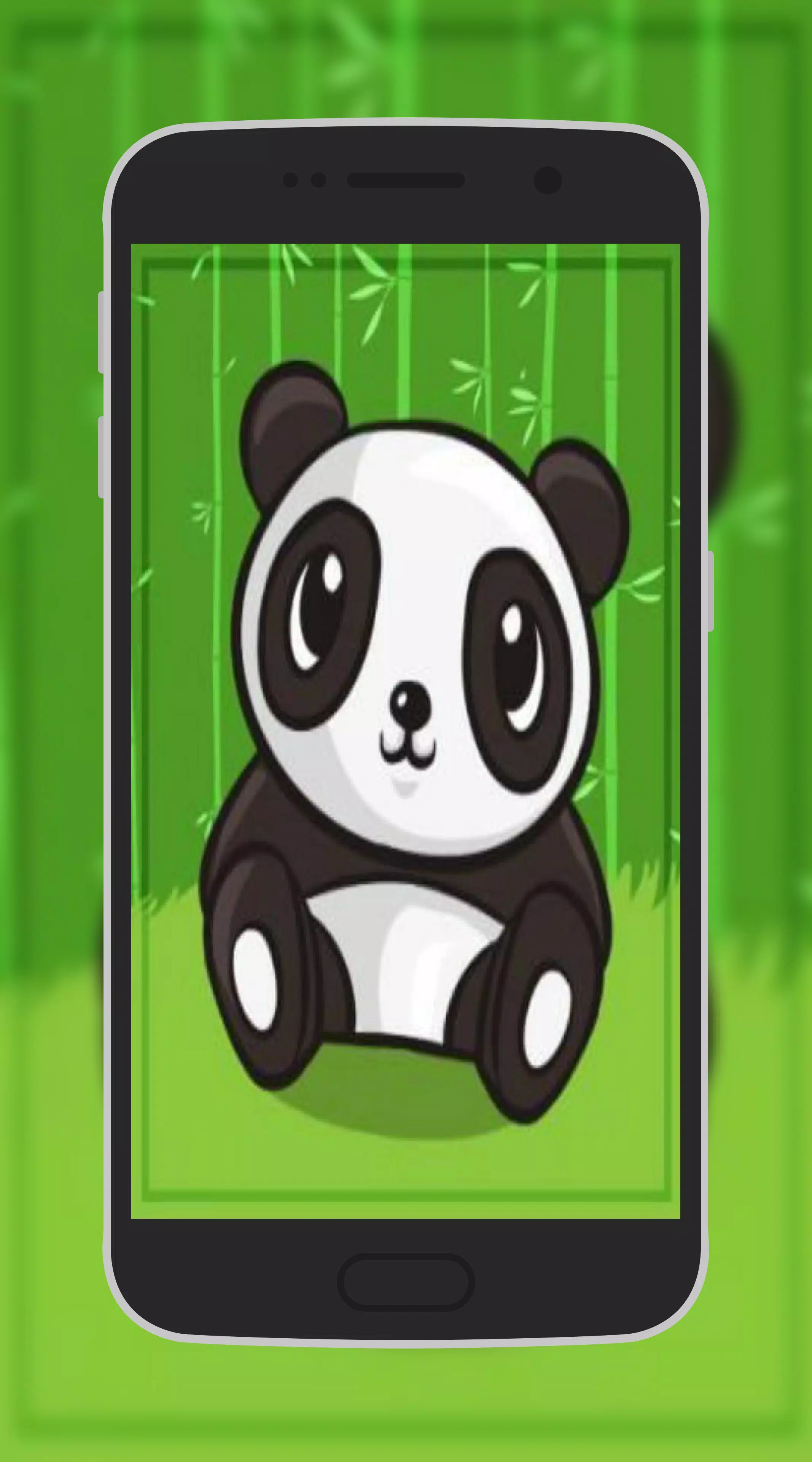 Cute Animated Panda Wallpaper