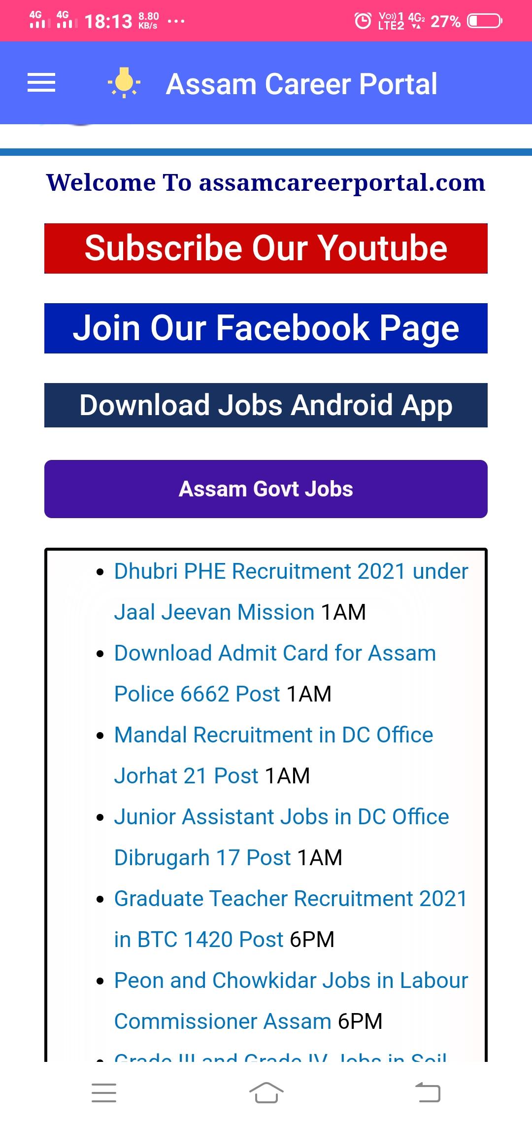 Assam Career Portal Apk For Android Download
