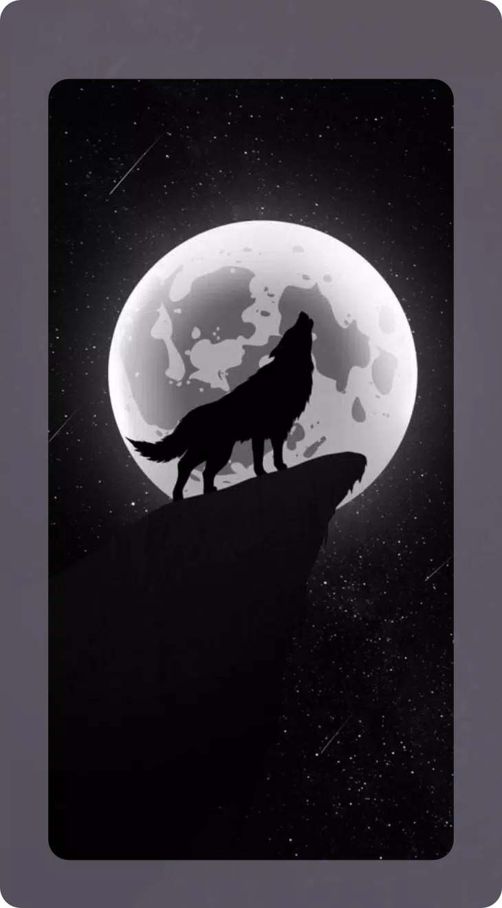 Dark Moon Wolf Wallpaper