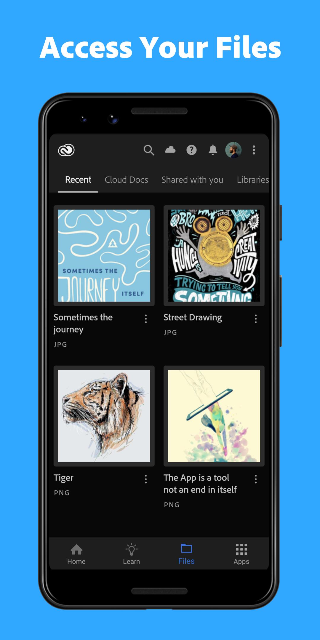 دانلود Adobe Creative Cloud آخرین نسخه 6.10.1 فایل Android APK دانلود Adobe Creative Cloud آخرین نسخه 6.10.1 فایل Android APK