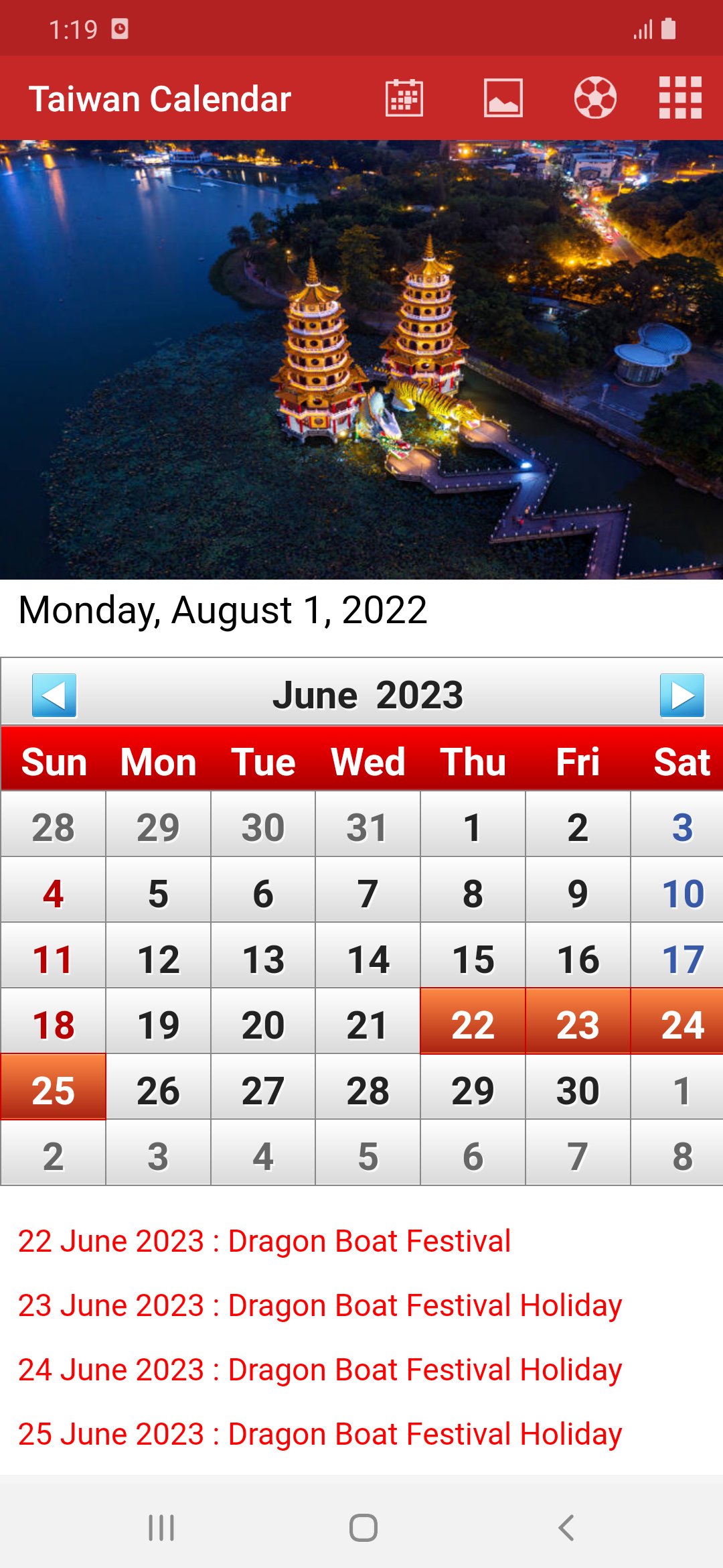 Download do APK de Taiwan Calendar para Android