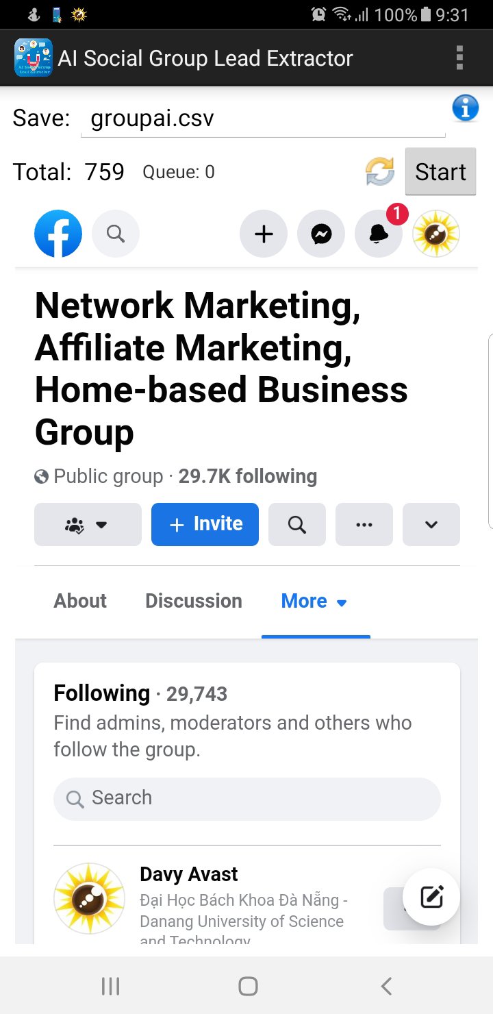 AI Social Group Lead Extractor APK for Android Download