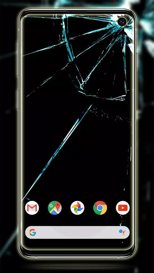 Cracked Phone Screen Background
