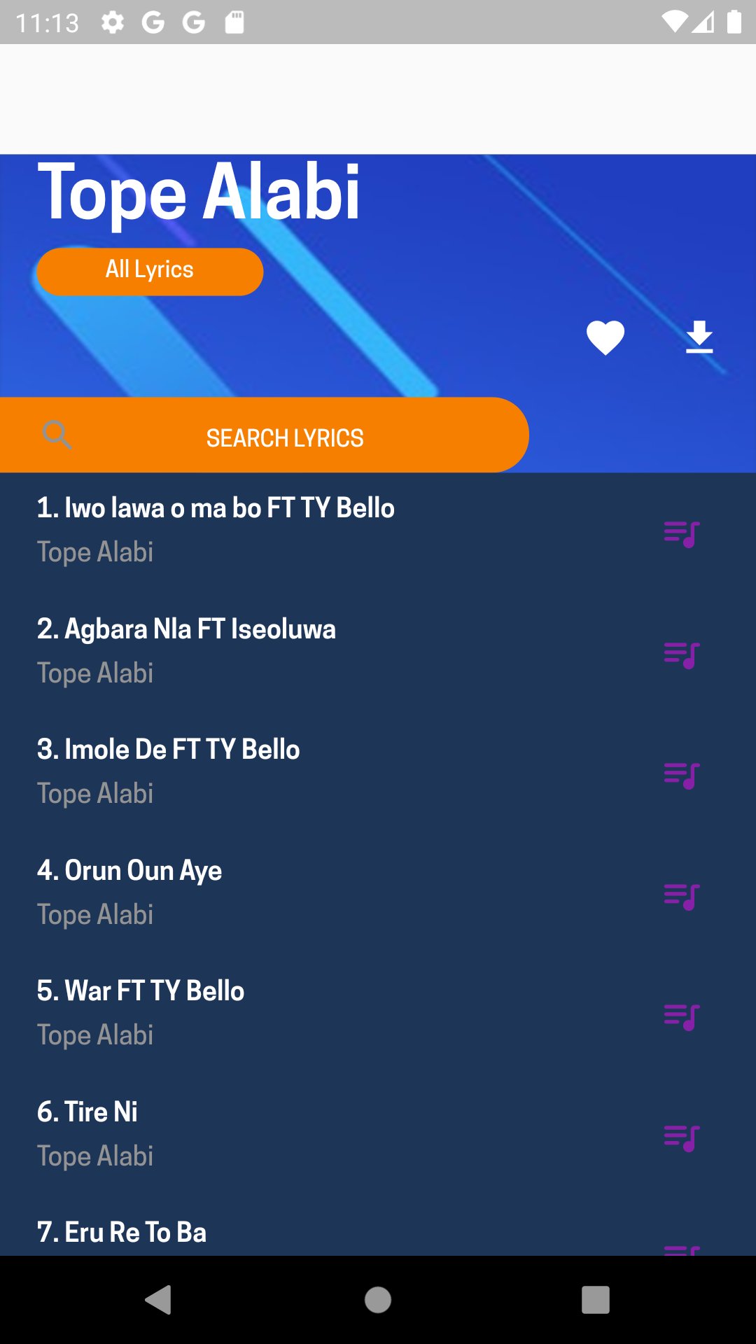 Tope Alabi song lyrics APK for Android Download