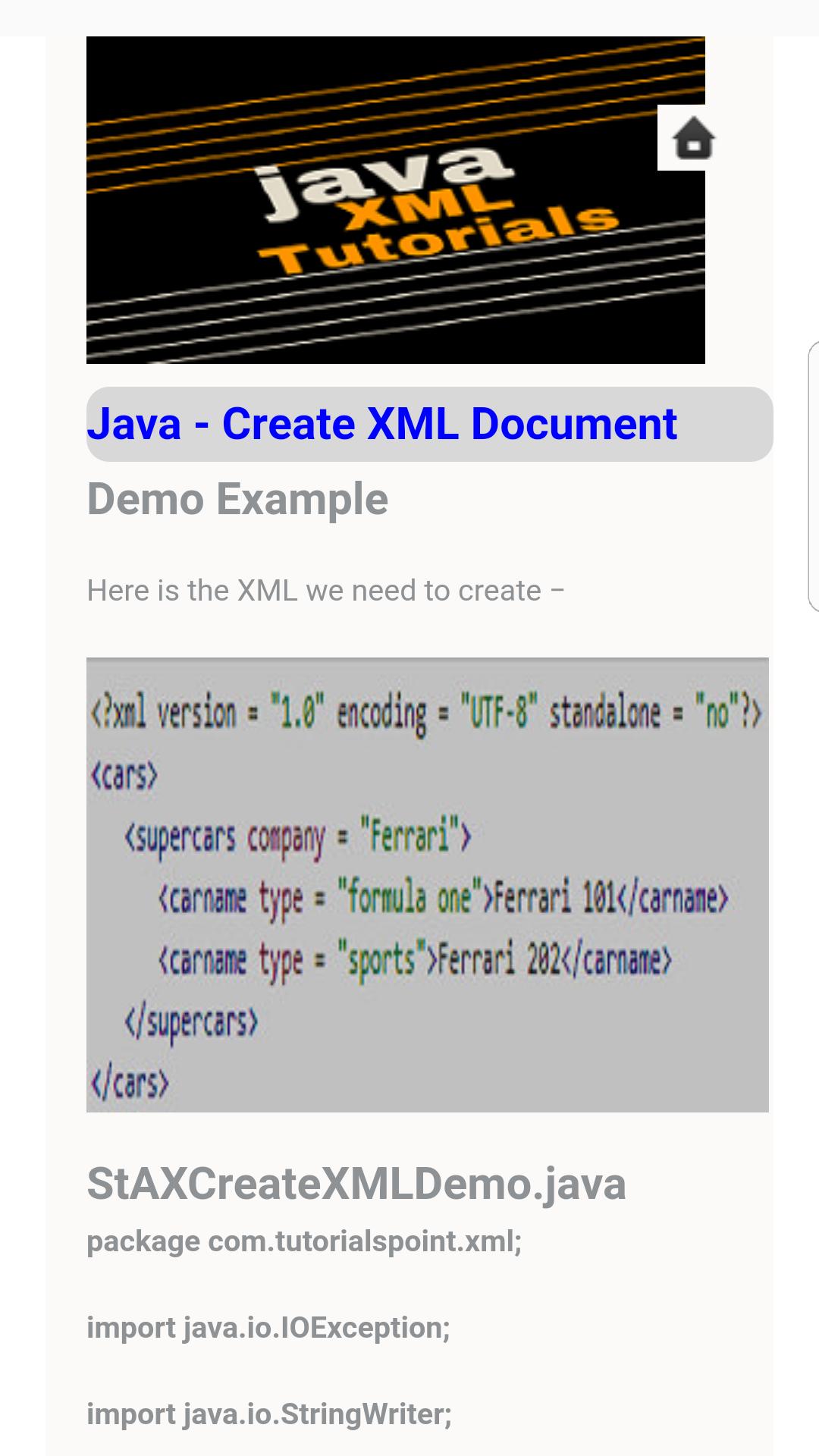 Java XML Tutorials APK Voor Android Download java-xml-tutorials-apk-voor-android-download