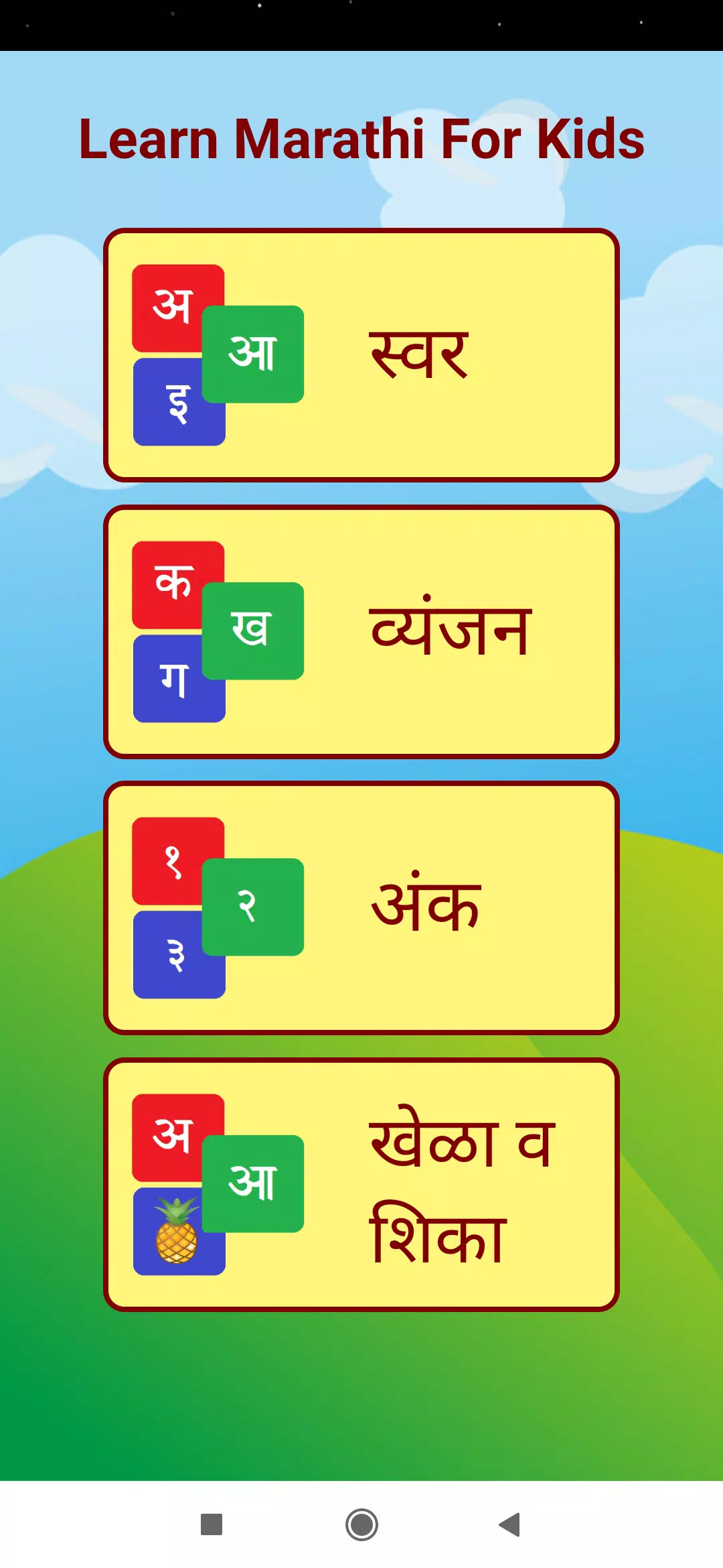 Marathi Alphabets