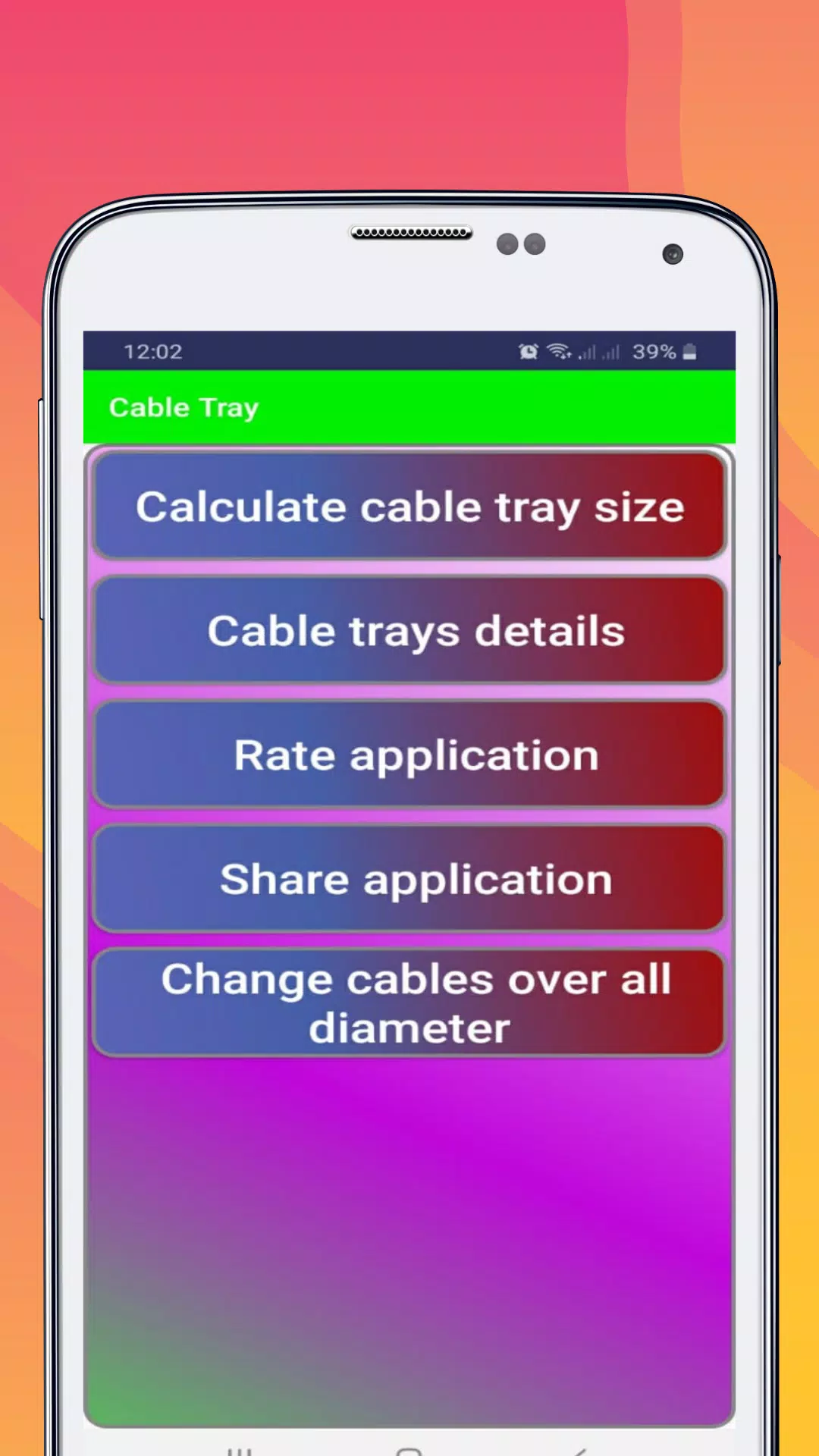 Скачать Cable trays size calculator APK для Android - Последняя Версия