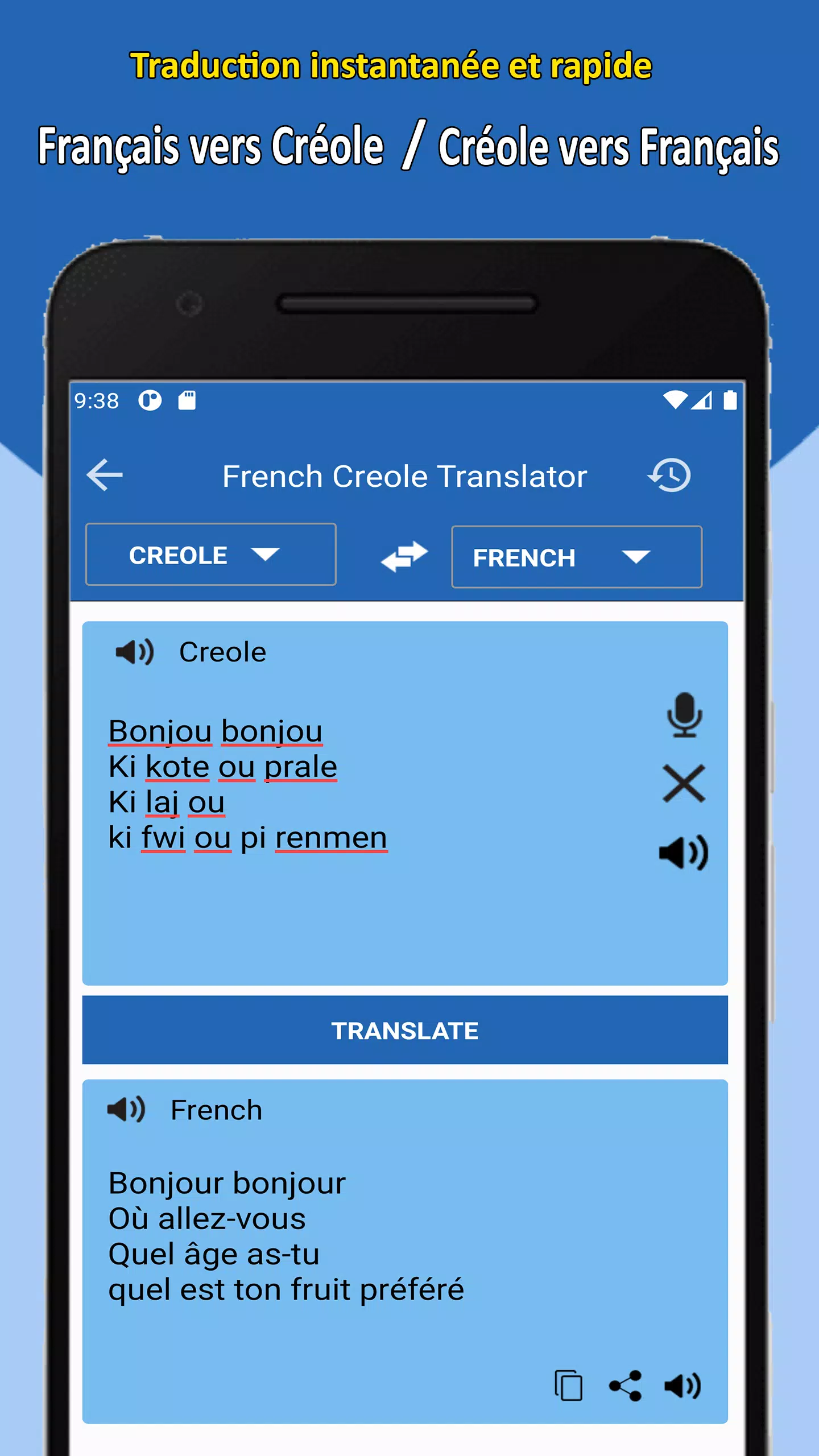 French Creole Language Translation