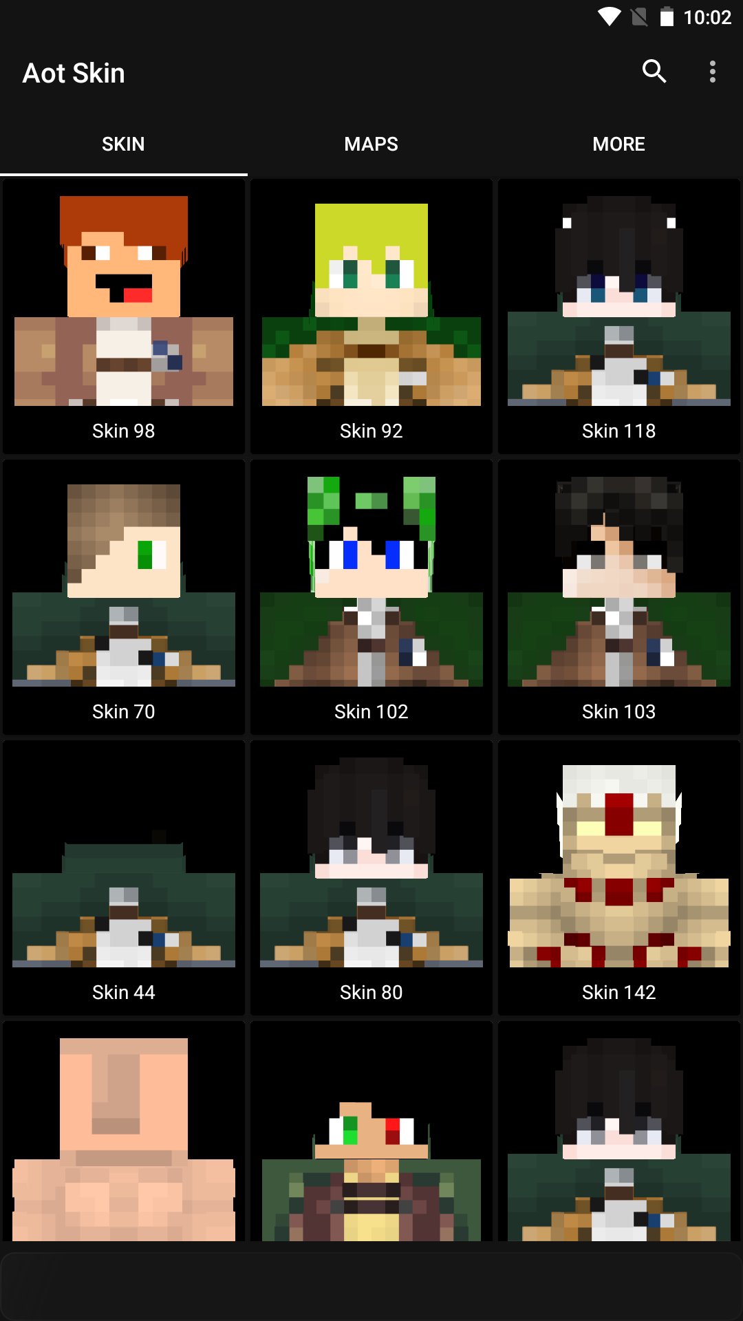 AOT Skins Minecraft PE APK for Android Download