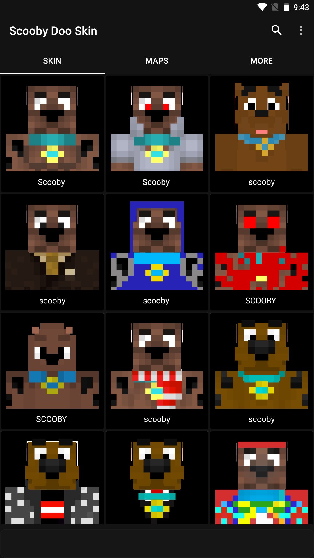 Scooby Doo Skins Minecraft PE APK للاندرويد تنزيل