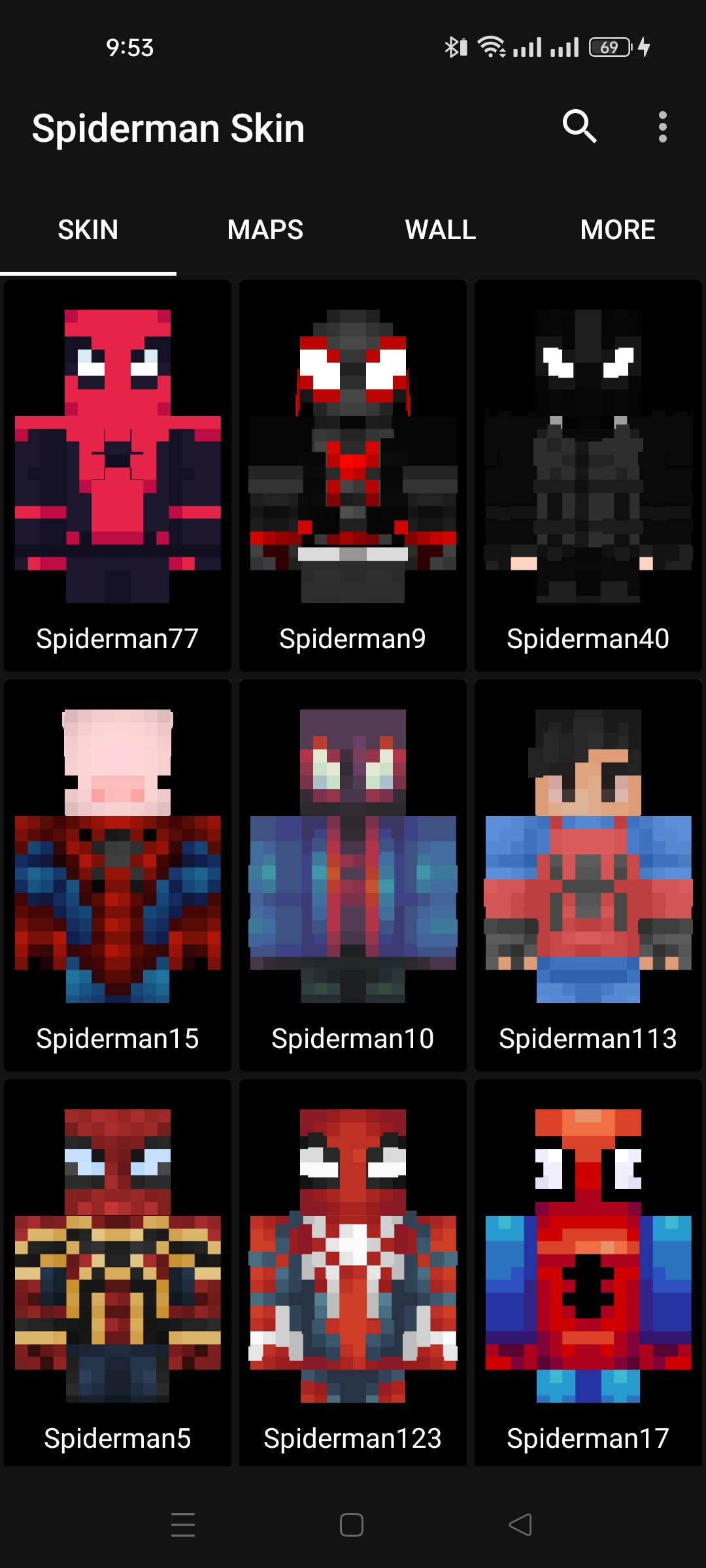 ดาวน์โหลด SpiderMan Skins Minecraft PE APK สำหรับ Android