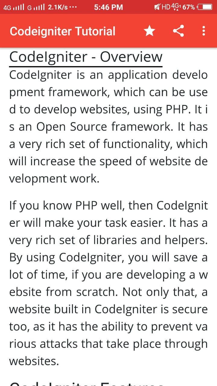 Learn Codeigniter Tutorial Apk For Android Download