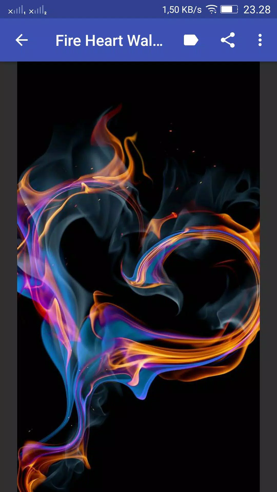 Love Fire Wallpaper