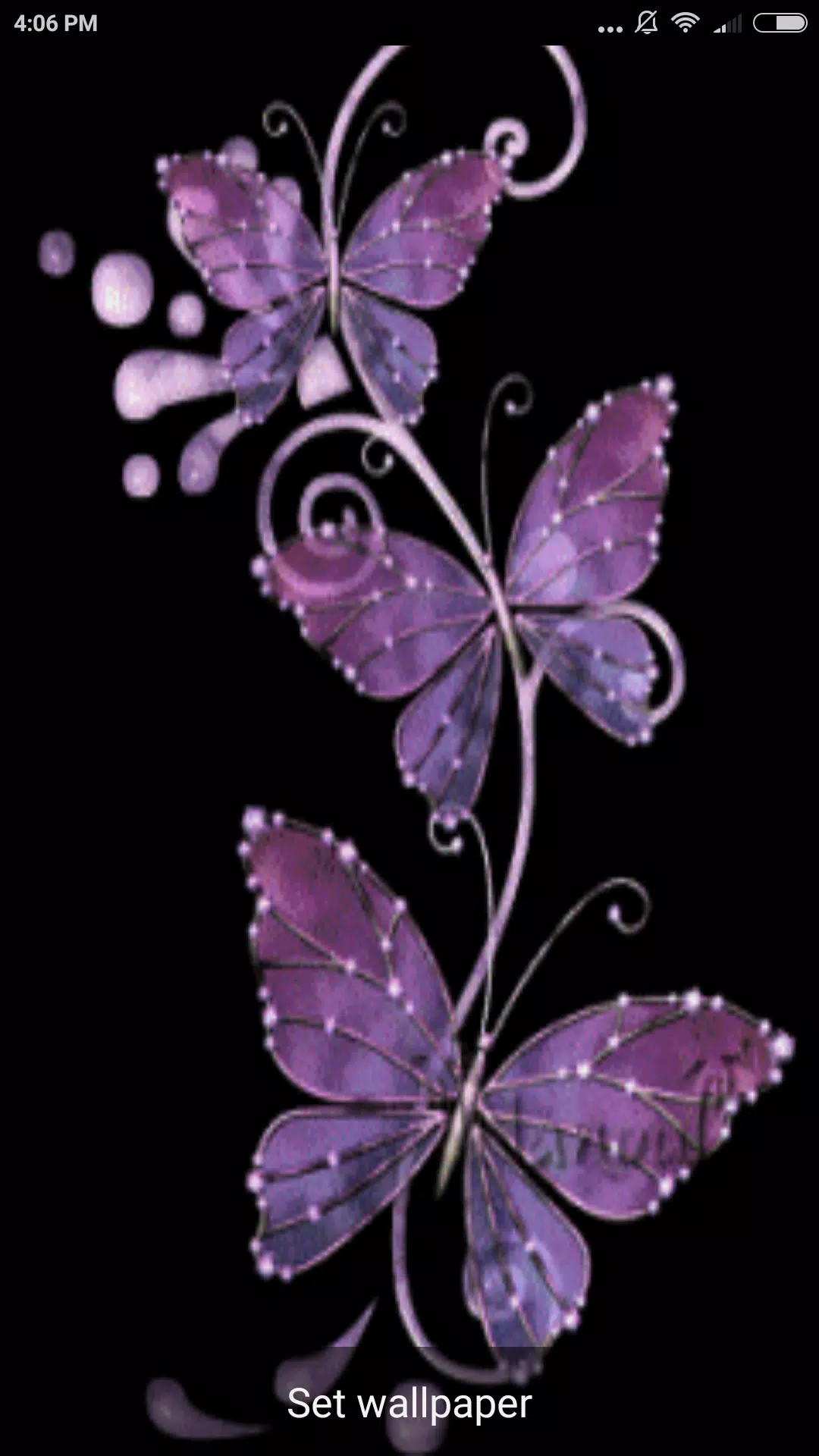 Animated Butterflies Wallpaper
