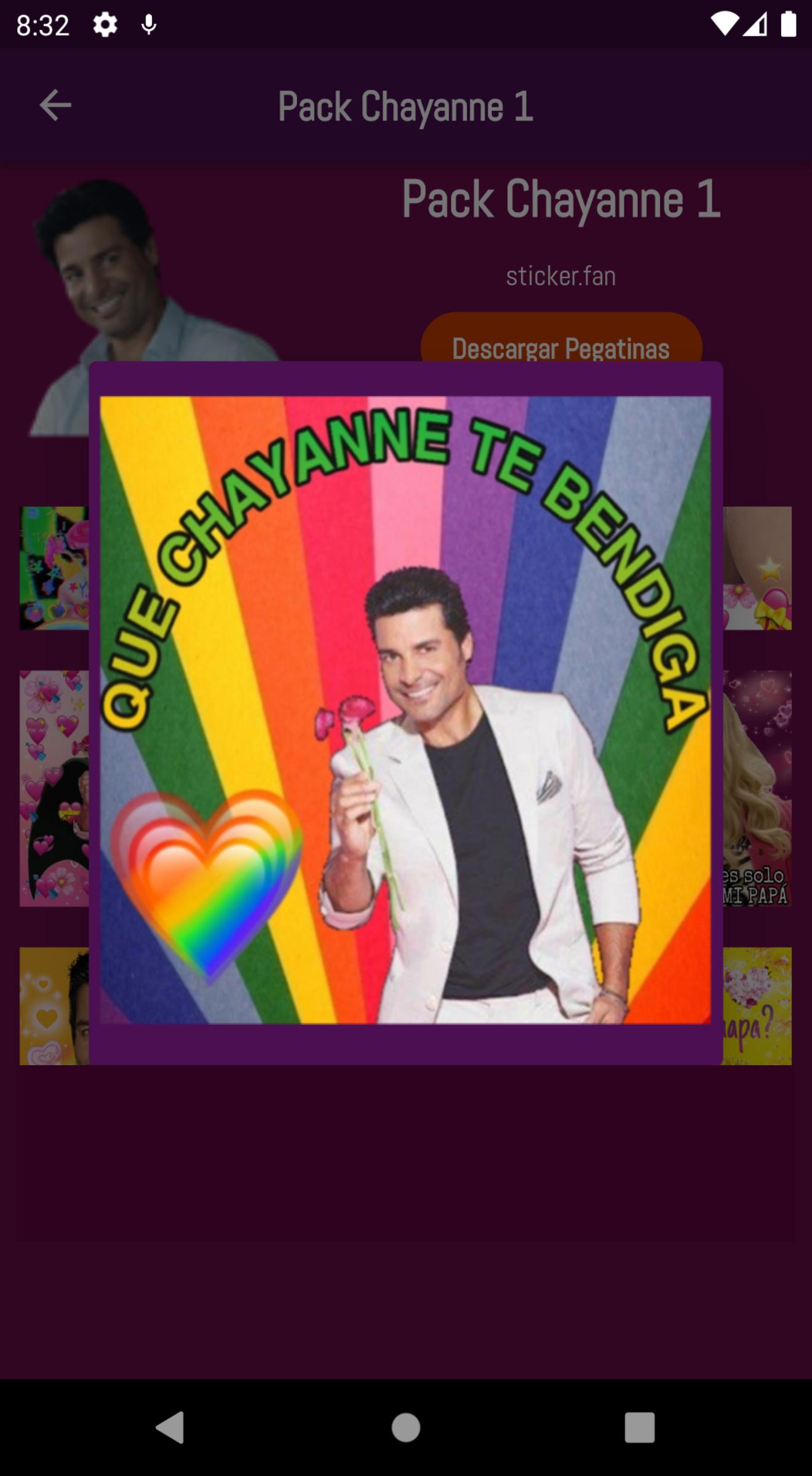 Download Do Apk De Stickers De Chayanne Para Android