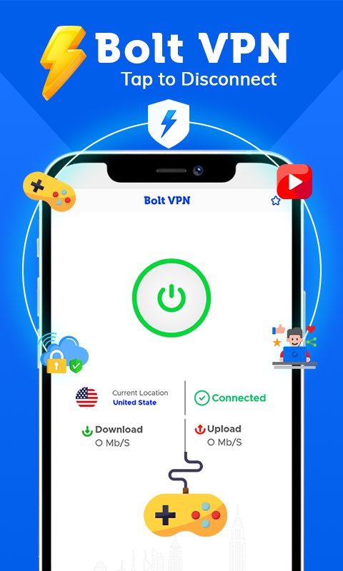 Bolt VPN - Fast & Secure VPN 安卓APK下载 - 最新版本