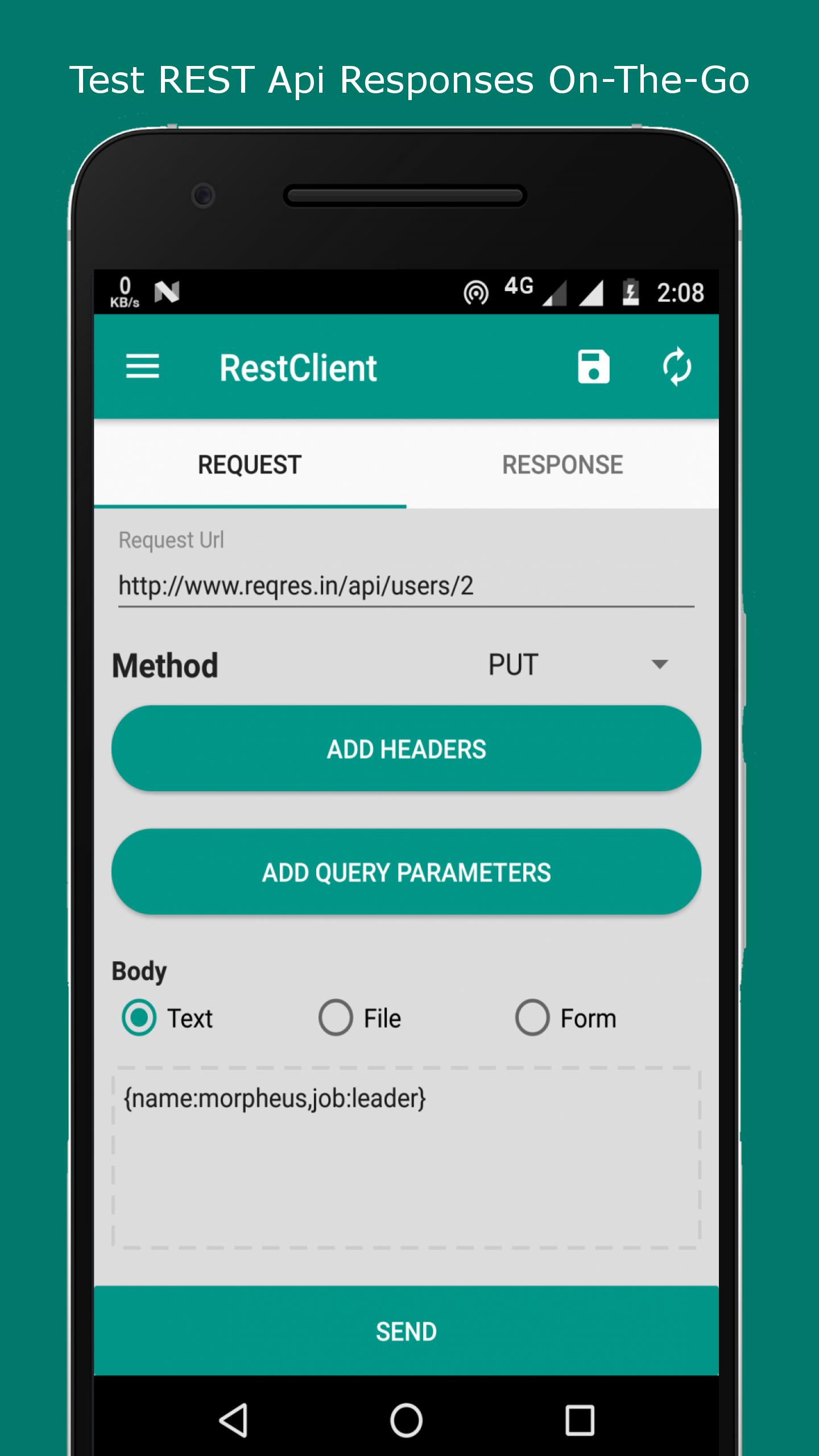 Rest Client - Test REST API with your phone for Android - APK Download Rest Client - Test REST API with your phone for Android - APK Download