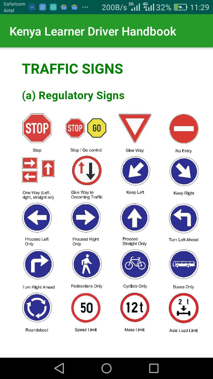 KENYA LEARNER DRIVER HANDBOOK NTSA APK for Android Download