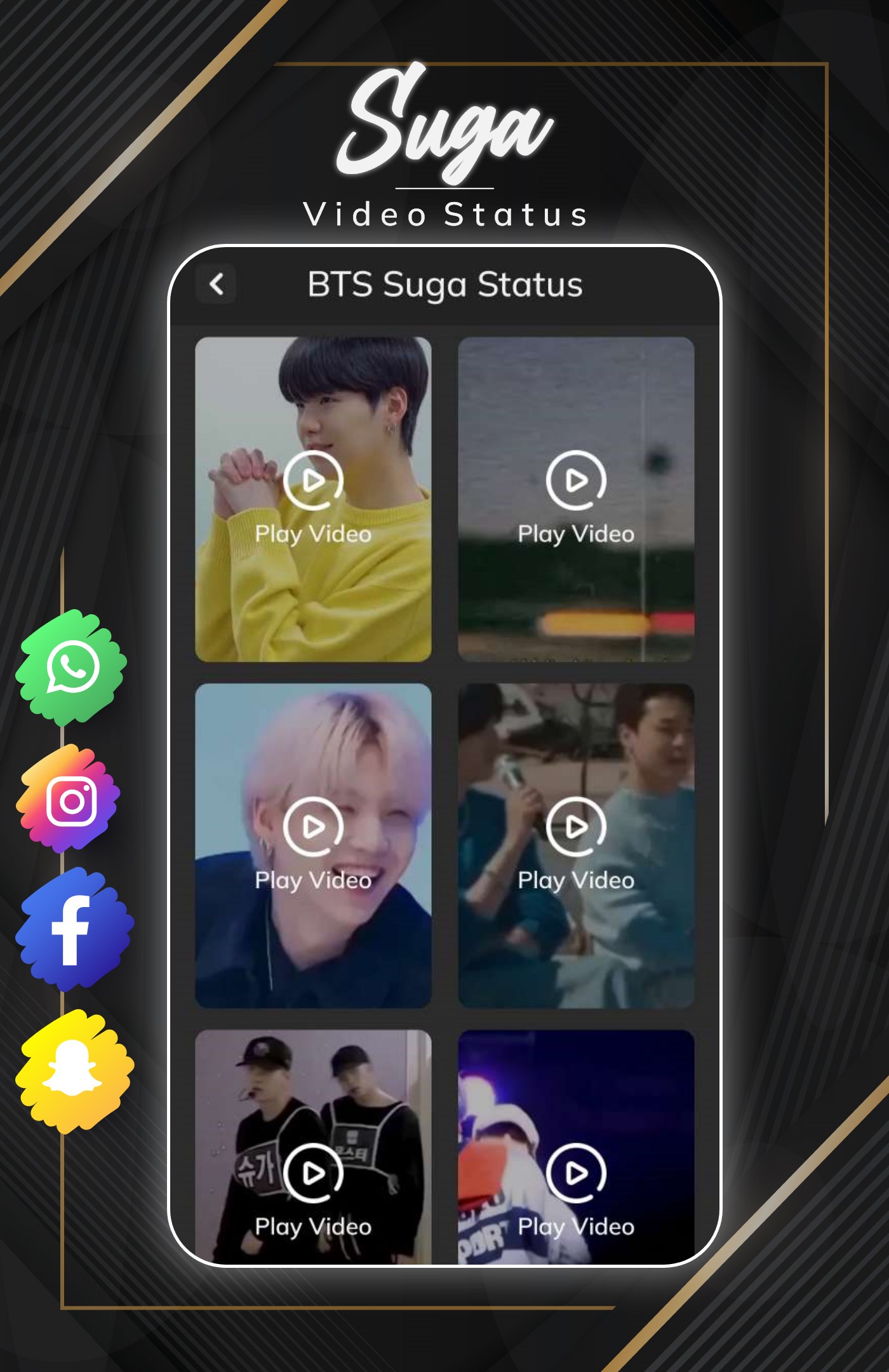 Download do APK de BTS Suga Video Status para Android